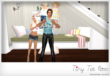 Second Life Marketplace - ** Tiny Tot Poses ** - Pose 030 "Daddy Is Strong"